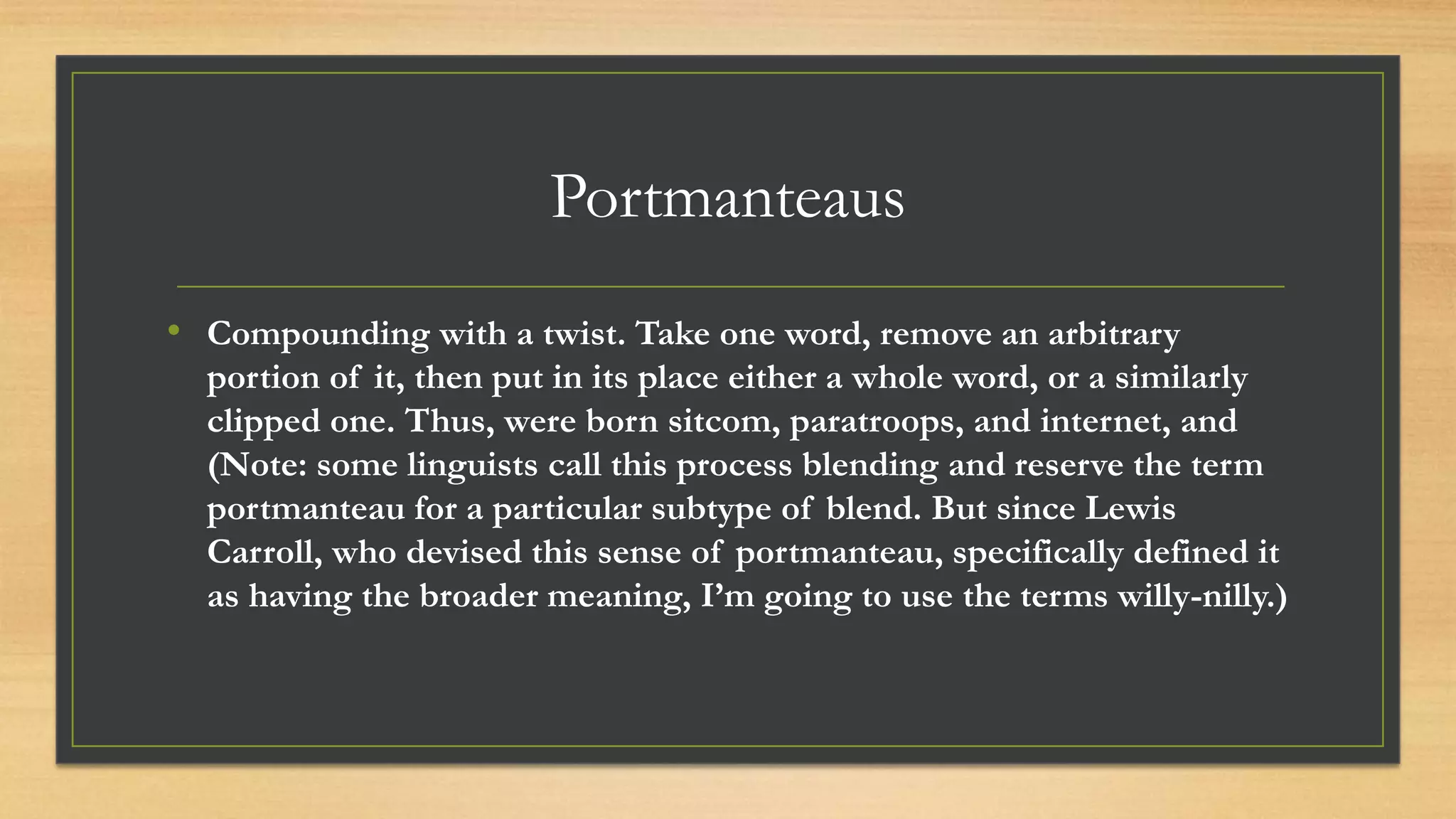 Making New Words | PPTX