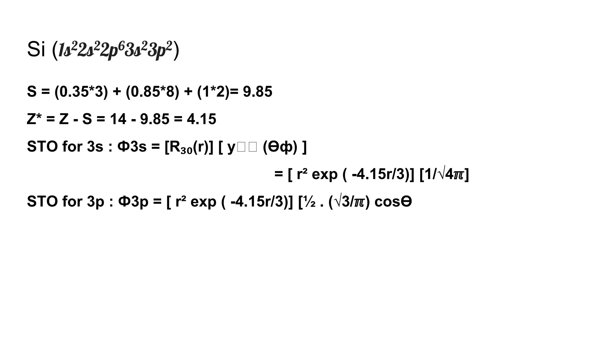 Generate Slater Type Orbitals | PPTX