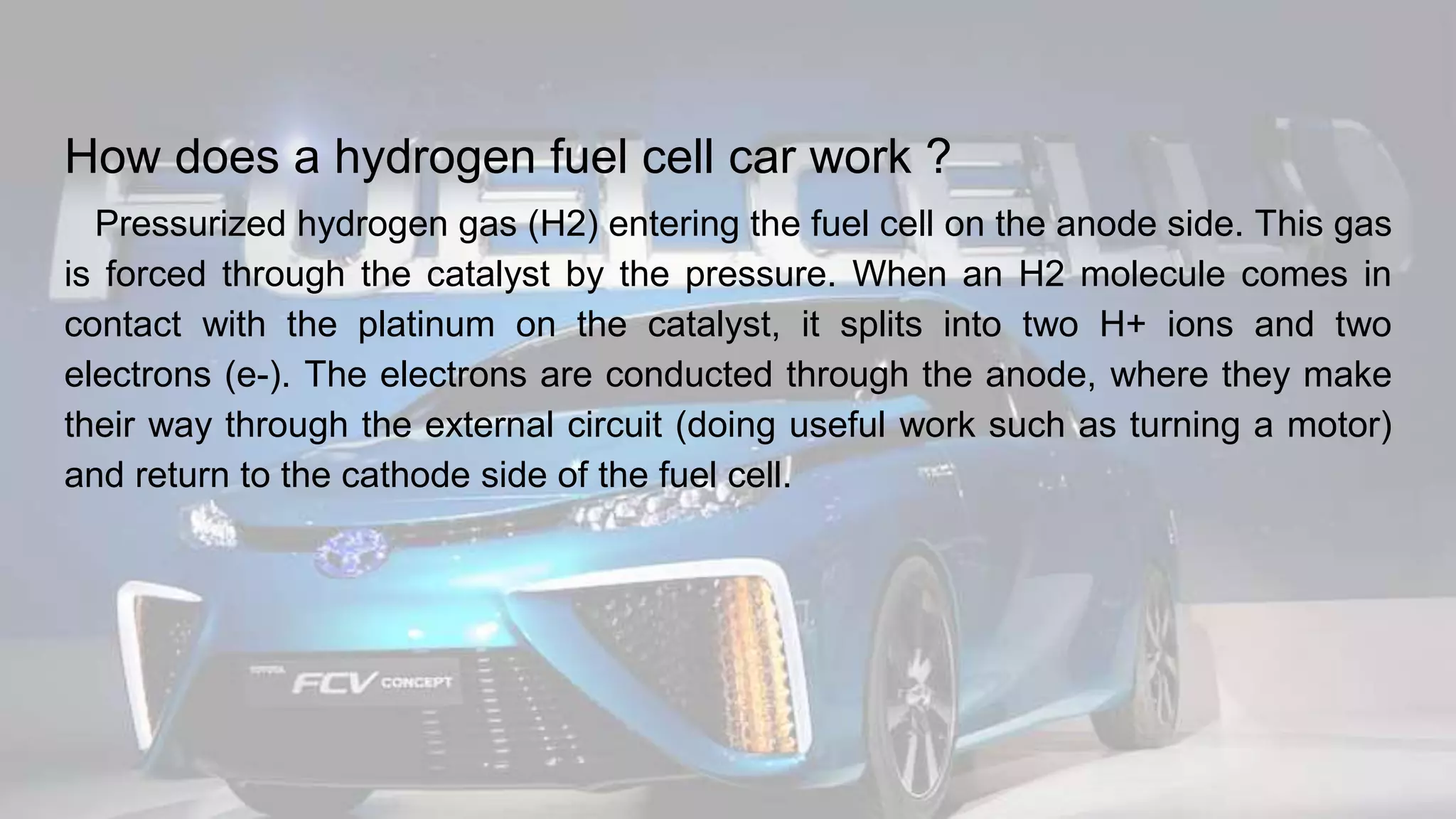 Hydrogen fuel cell cars | PPTX