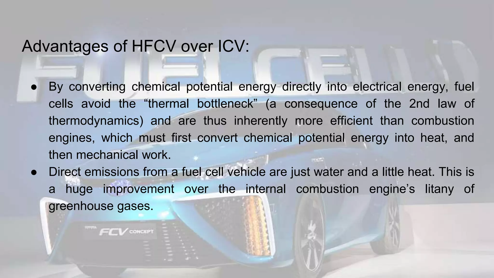 Hydrogen fuel cell cars | PPTX