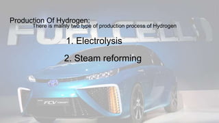 Hydrogen fuel cell cars | PPTX