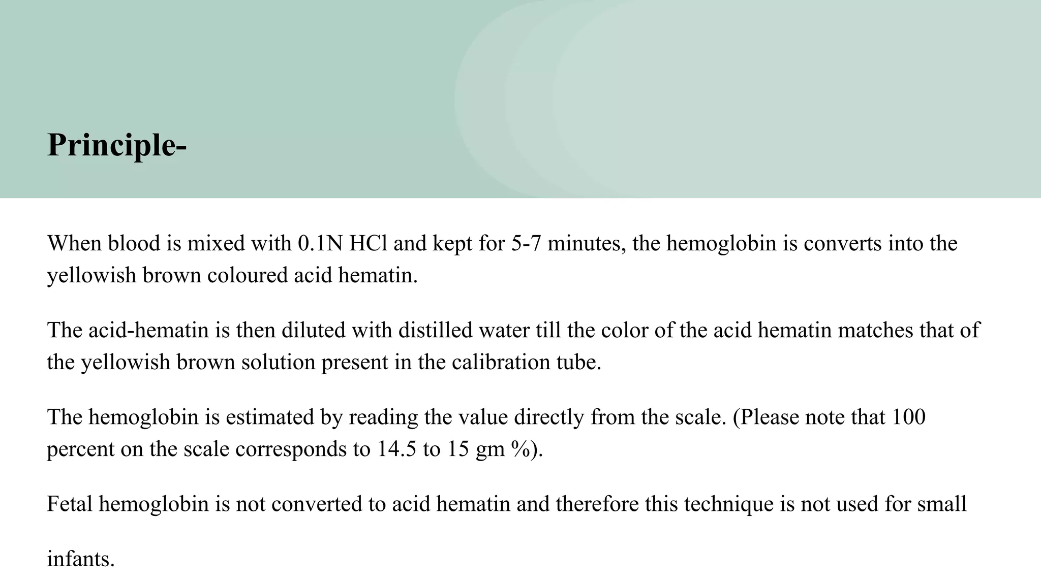 Estimation of hemoglobin content | PDF