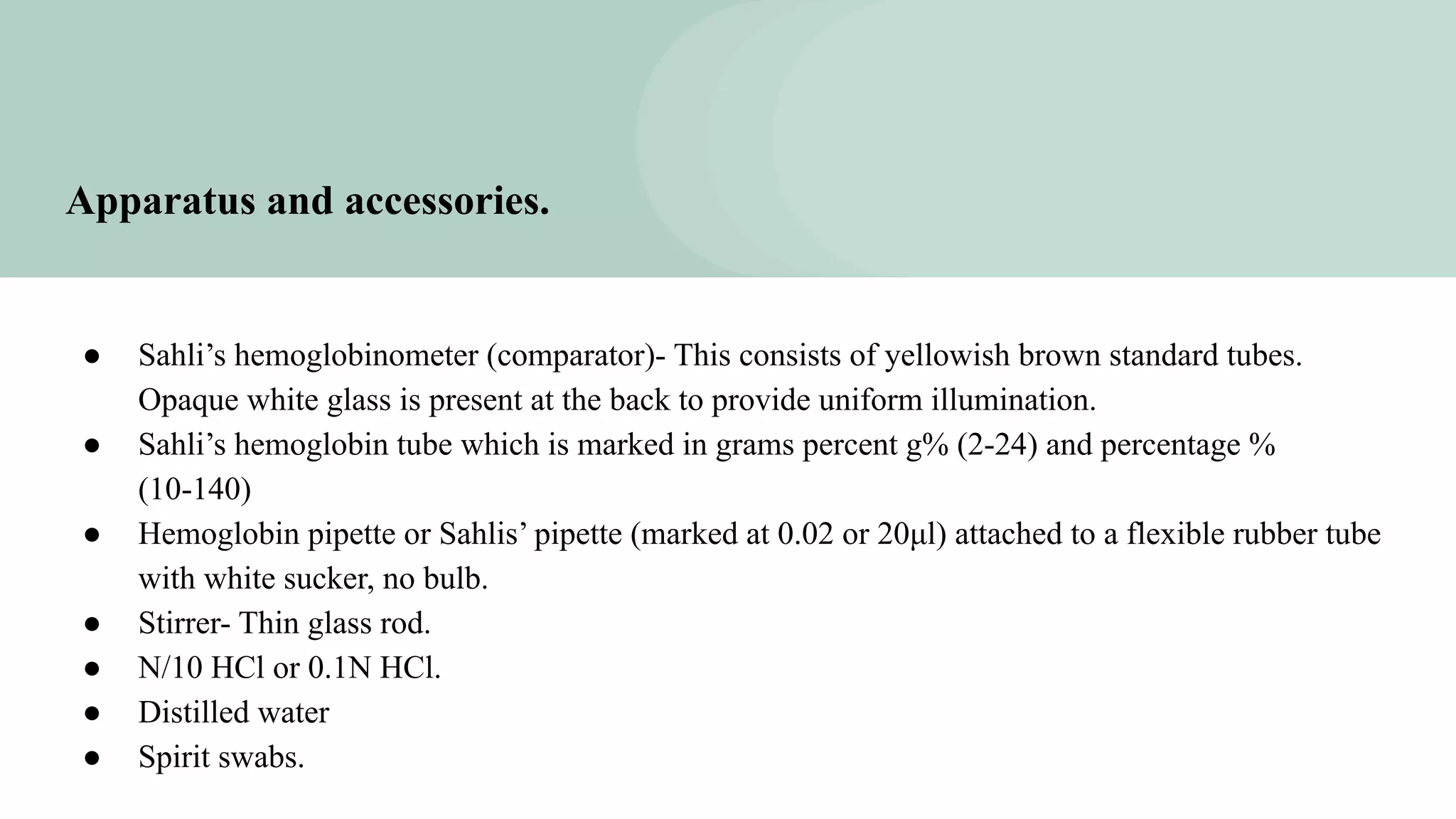 Estimation of hemoglobin content | PDF