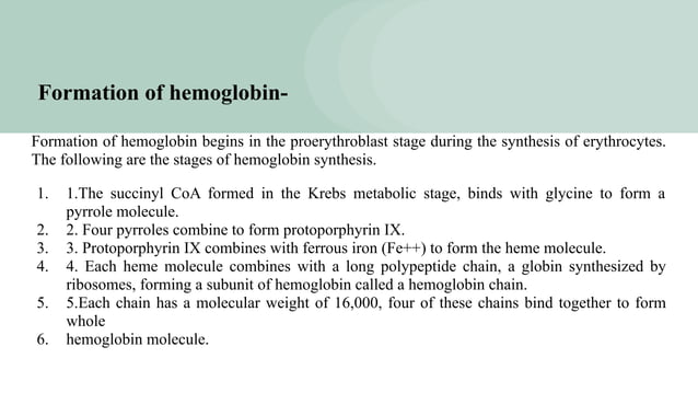 Estimation of hemoglobin content | PPT