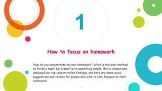 how to stay focused on homework | PPT