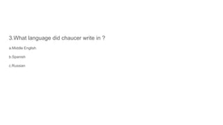 Chaucer | PPT