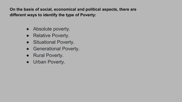 POVERTY | PPT