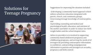 TEENAGE PREGNANCY | PPTX