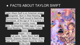 Taylor Swift | PPTX | Country Music | Music