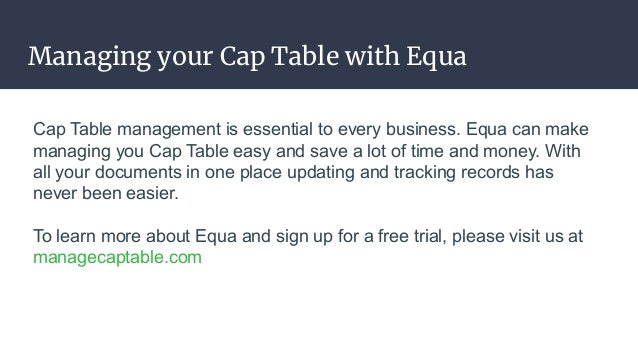 What is a Cap Table? | PDF