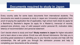 Study in Japan with Abroad Admissions | PPT