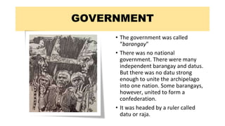 Filipino culture before spanish colonization | PPTX