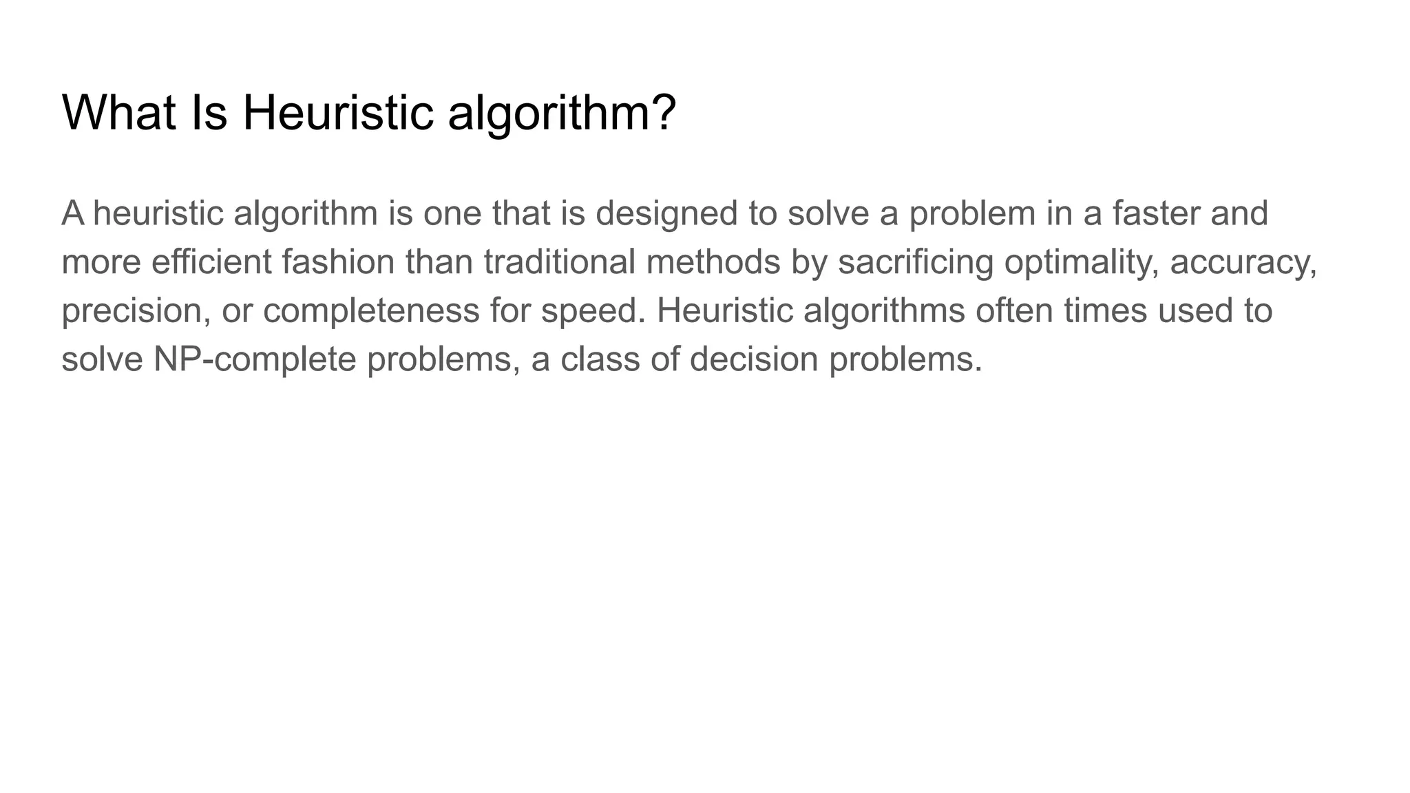 Heuristic Algorithms Pdf