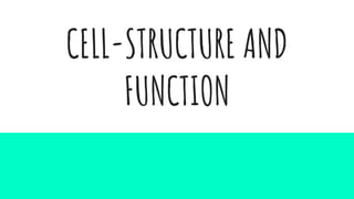 NCERT Class 8:Cell-structure and function | PPTX