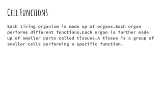 NCERT Class 8:Cell-structure and function | PPTX