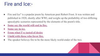 Fire and Ice | PDF