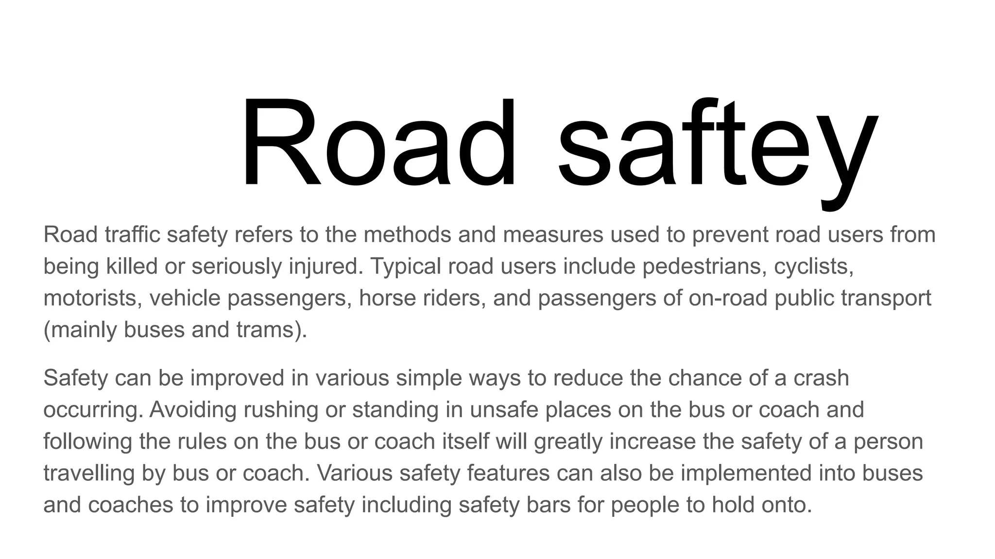 Road saftey | PDF | Auto Safety | Automotive