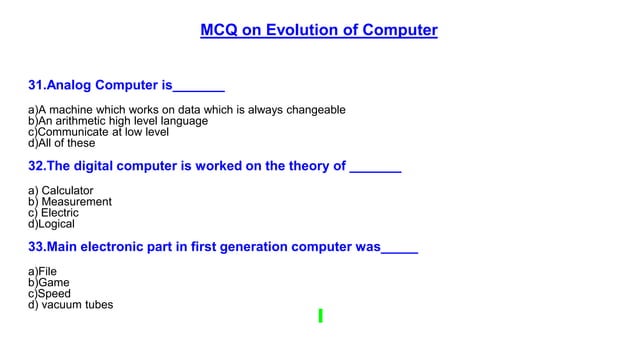 Evolution of computer | PPT