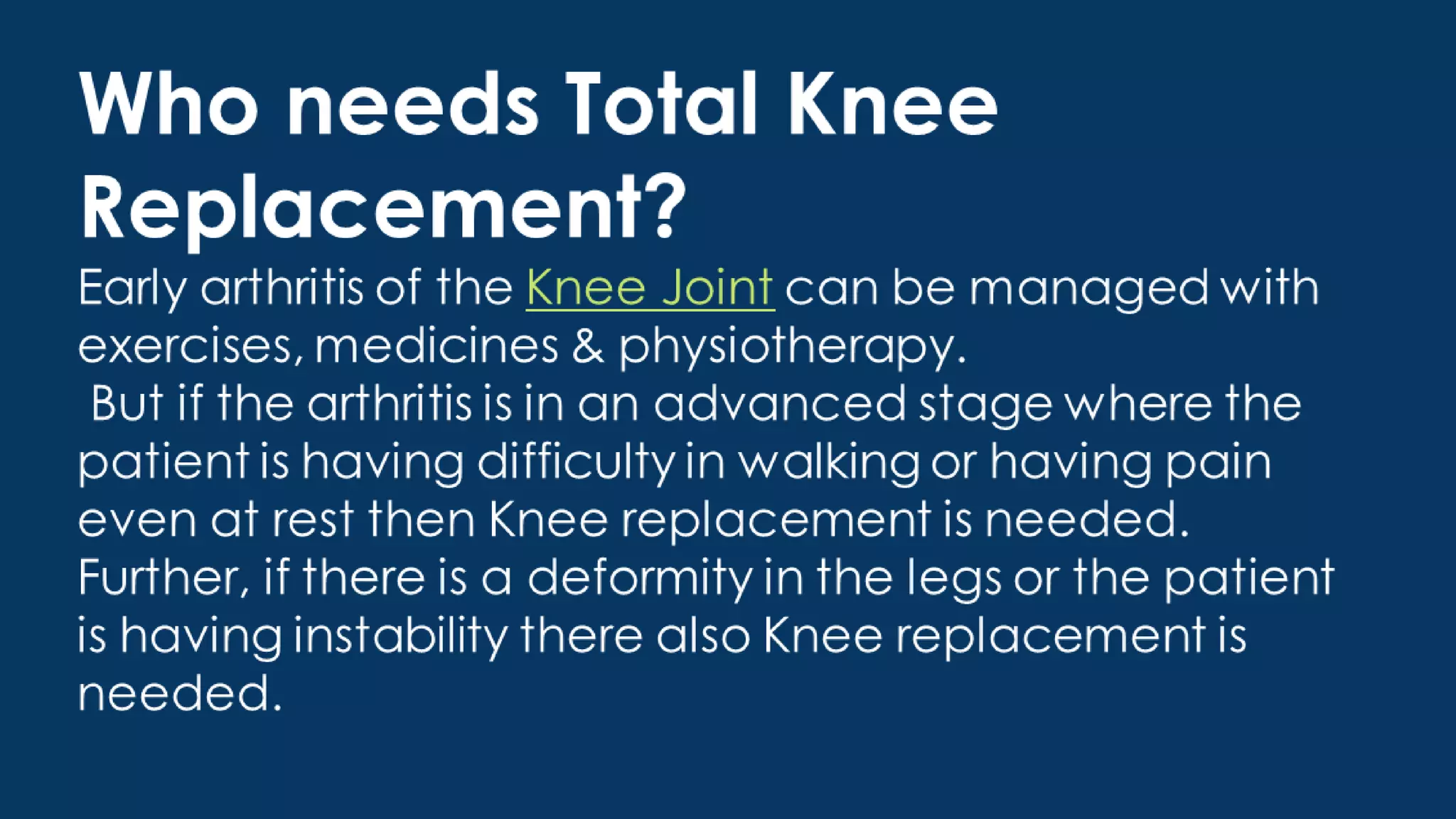 Total Knee Replacement | PPTX