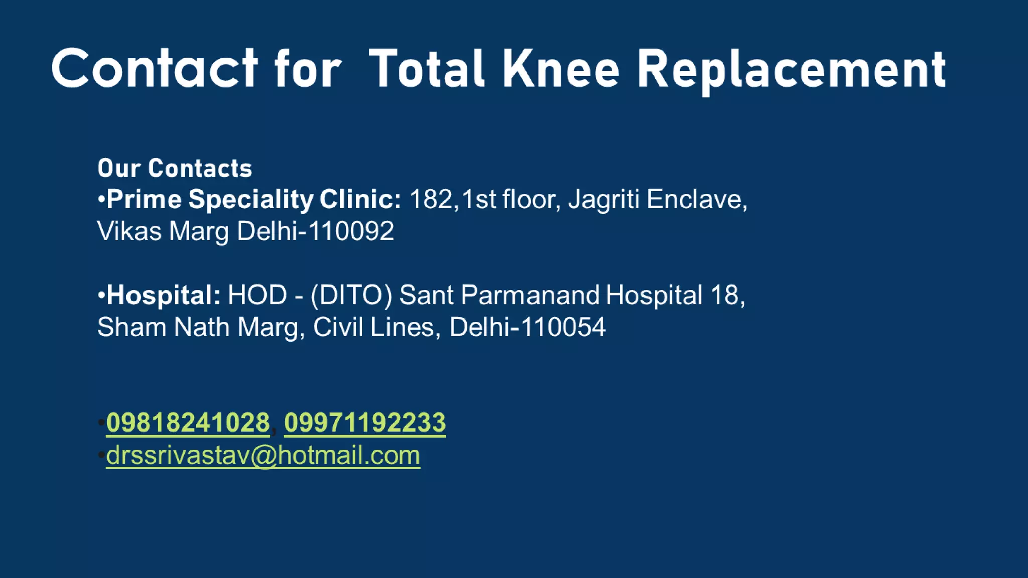 Total Knee Replacement | PPTX