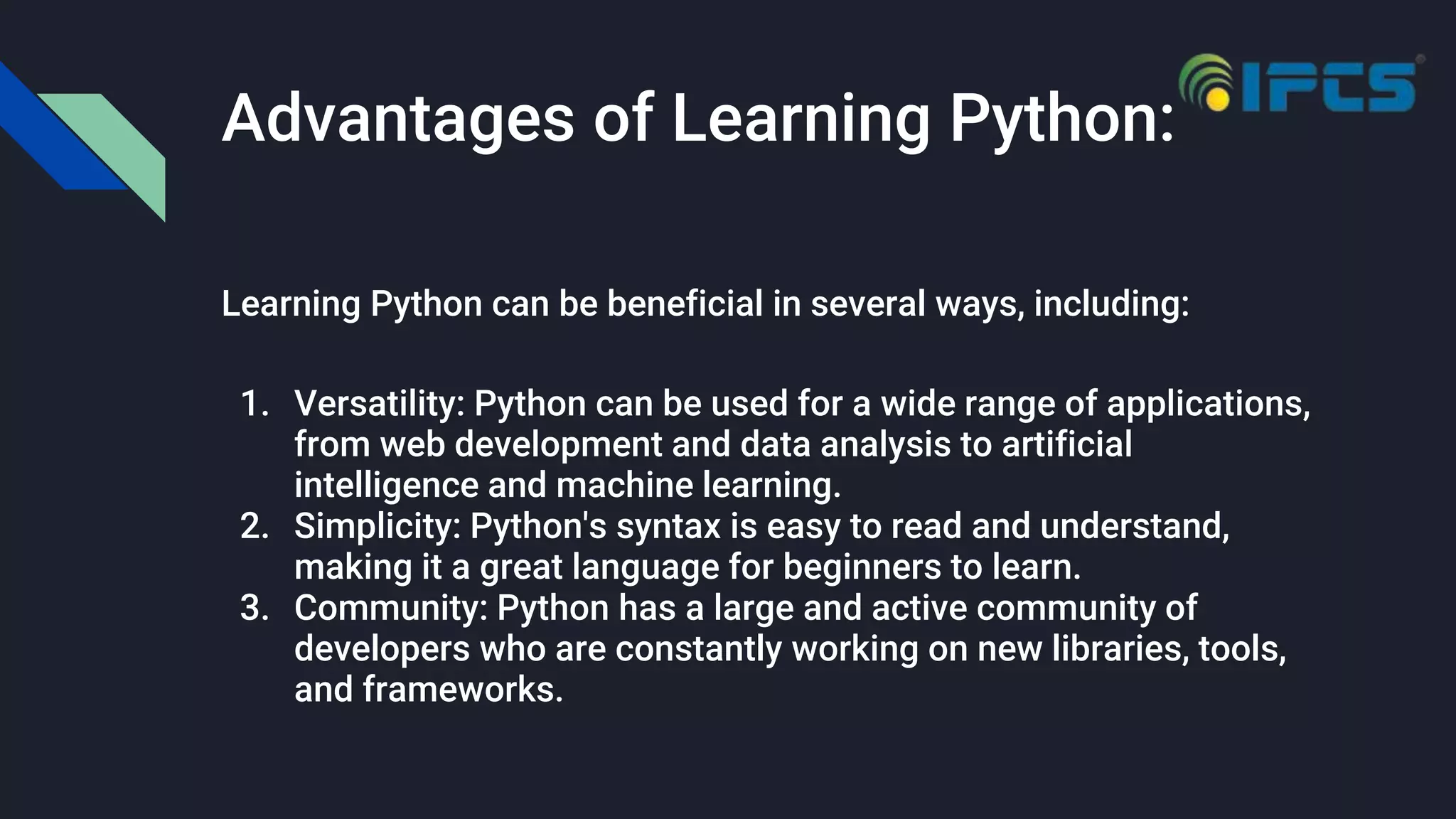 PYTHON COURSE IN PUNE | PPT