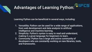 PYTHON COURSE IN PUNE | PPT