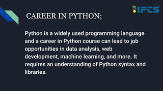 PYTHON COURSE IN PUNE | PPT