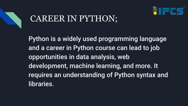 PYTHON COURSE IN PUNE | PPT