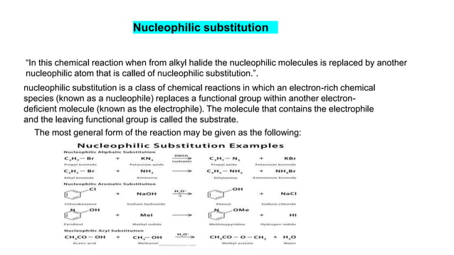 Nucleophilic substitution type ( Sn1&sn2) mechanism difference between ...