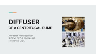 Diffuser of Centrifugal Pump | PDF