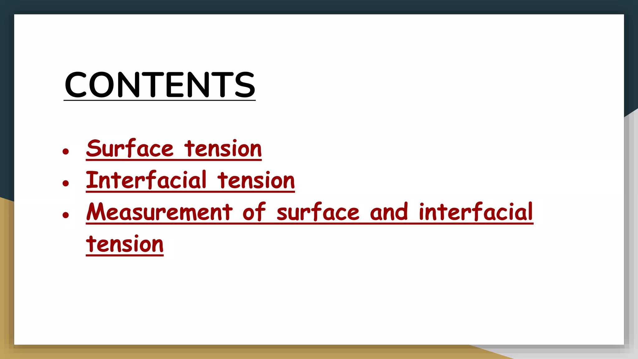 Surface tension | PPT