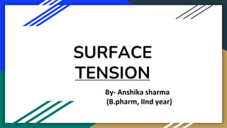 Surface tension | PPT