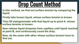 Surface tension | PPT
