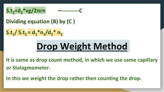 Surface tension | PPT