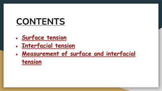 Surface tension | PPT