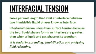 Surface tension | PPTX