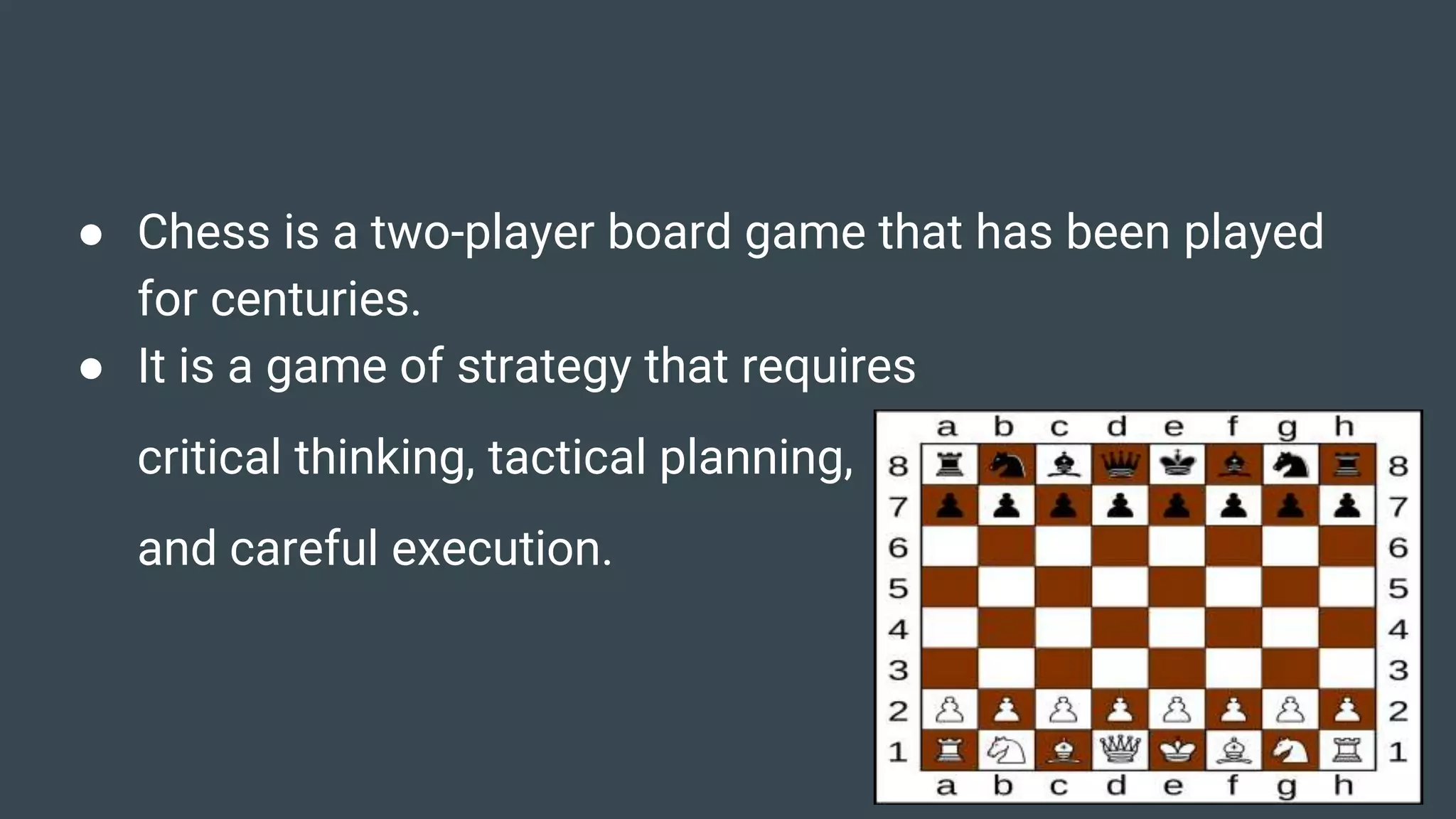 chess | PPTX | Board Games and Puzzles | Games and Puzzles