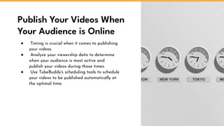 6 Ways to Generate 4,000 Hours of YouTube Watch Time FASTER! | PDF