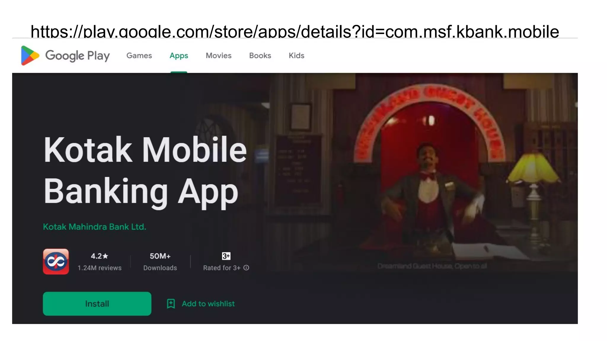Kotak Mahindra Bank’s official mobile banking app for Android phones. | PPT