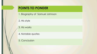 Sameul Johnson | PPT