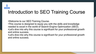 Seo Training Course | PDF