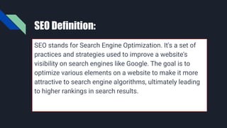 what is seo and its types | PDF