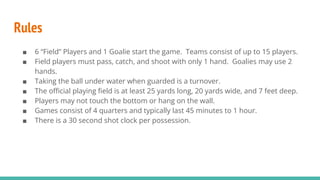 Water polo unit | PPT