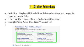 Types of Google ads extenstion | PDF