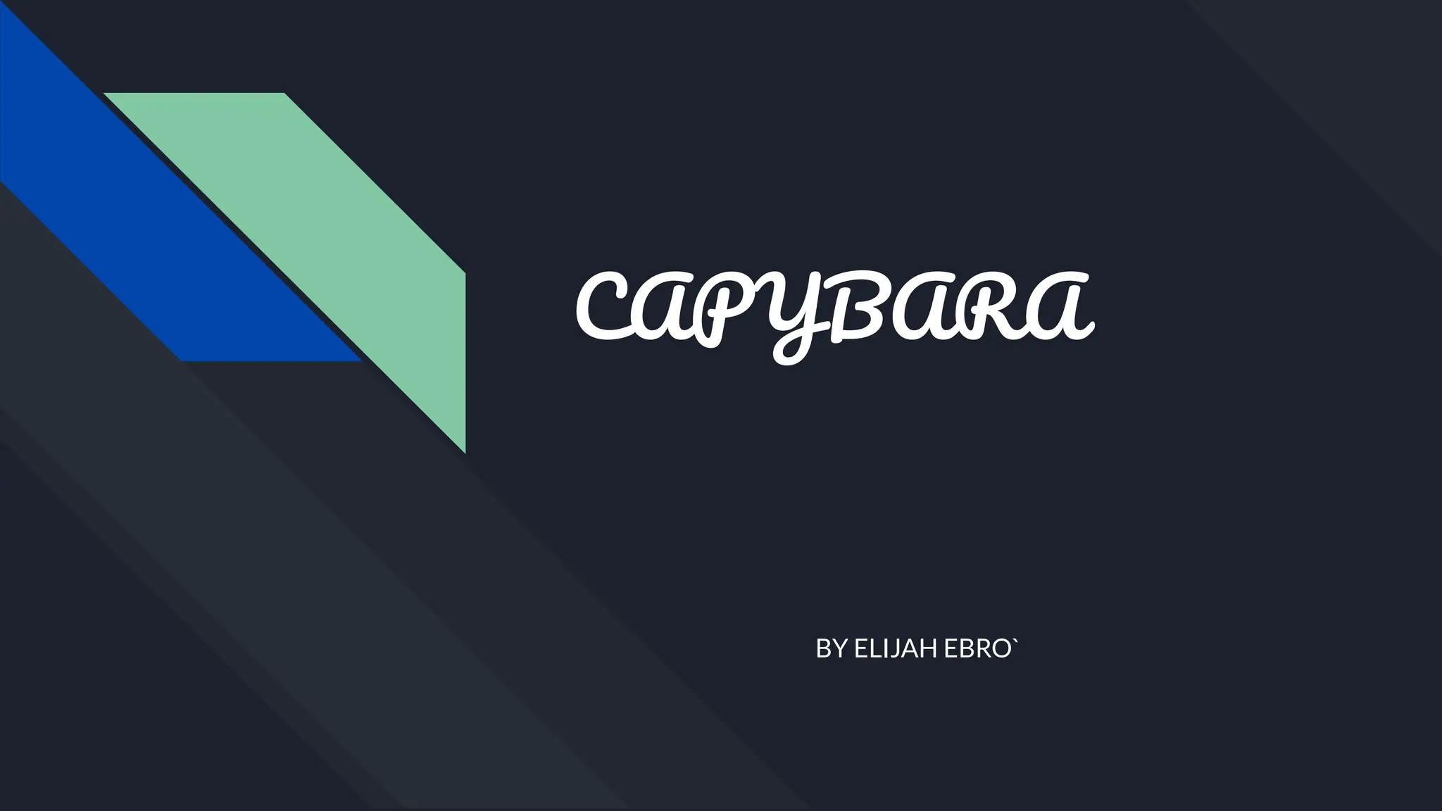 Presentation about Capybara :) | PDF