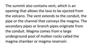 introduction to volcano,types and characteristics | PPT