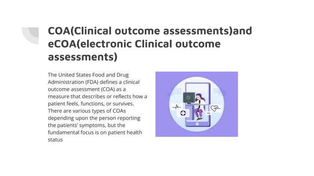 eCOA and ePRO and their use in Clinical trials | PPT