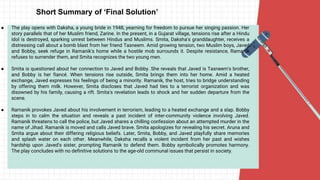Significance of Time and Space in 'Final Solutions' | PPTX