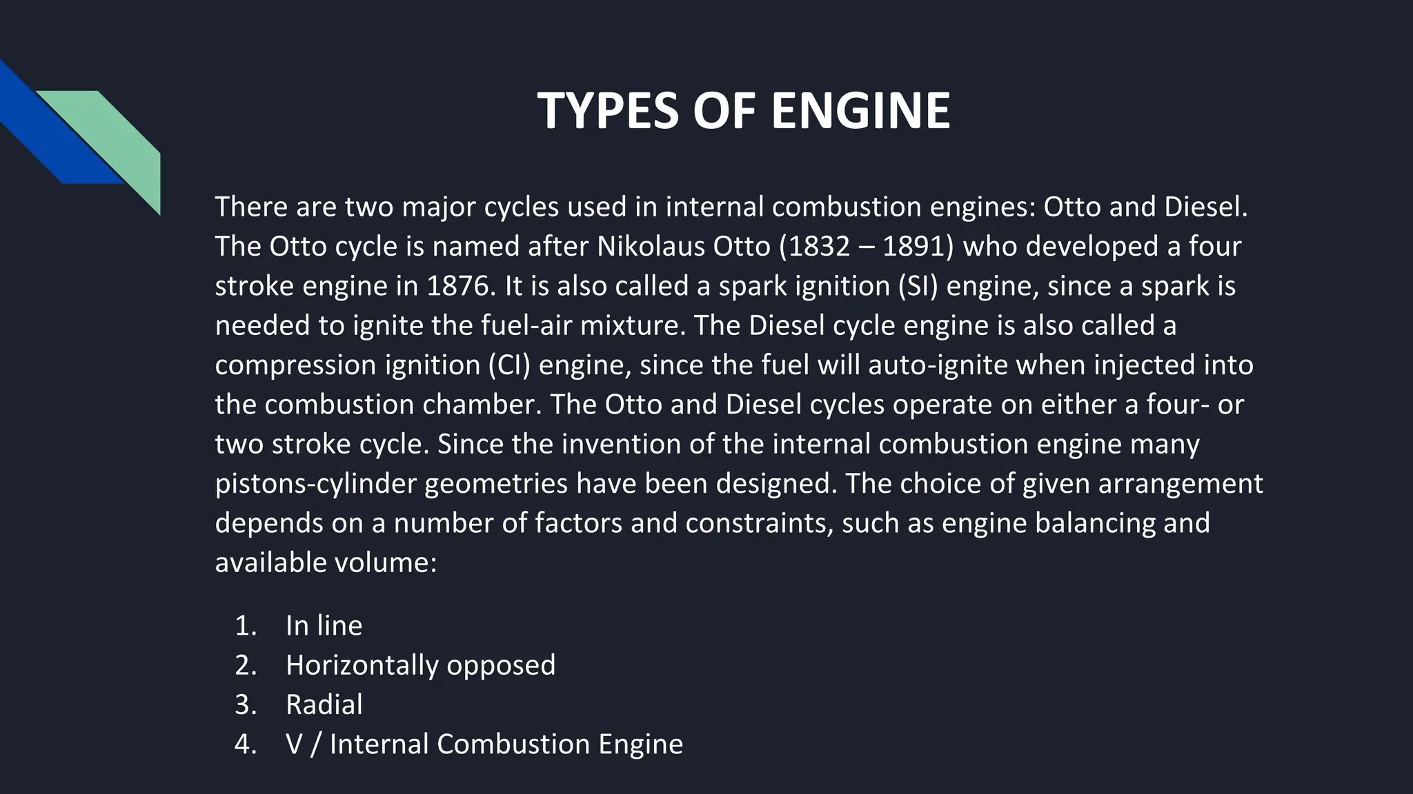 design a four cylinder internal combustion engine | PPTX | Chemistry ...