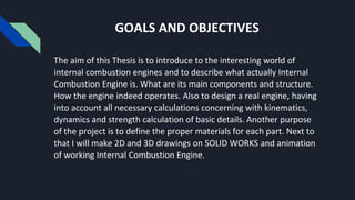 design a four cylinder internal combustion engine | PPTX